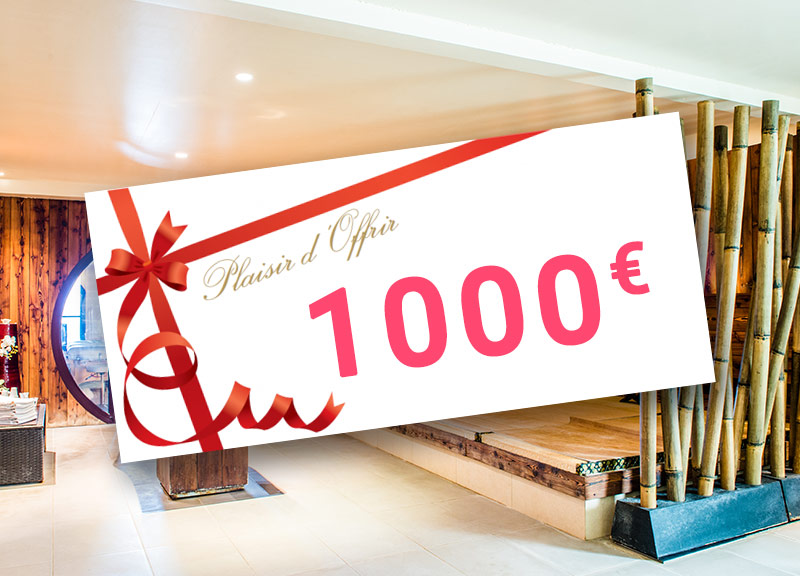 Chèque cadeaux de 1000 € - Thalasso des 3 Mondes